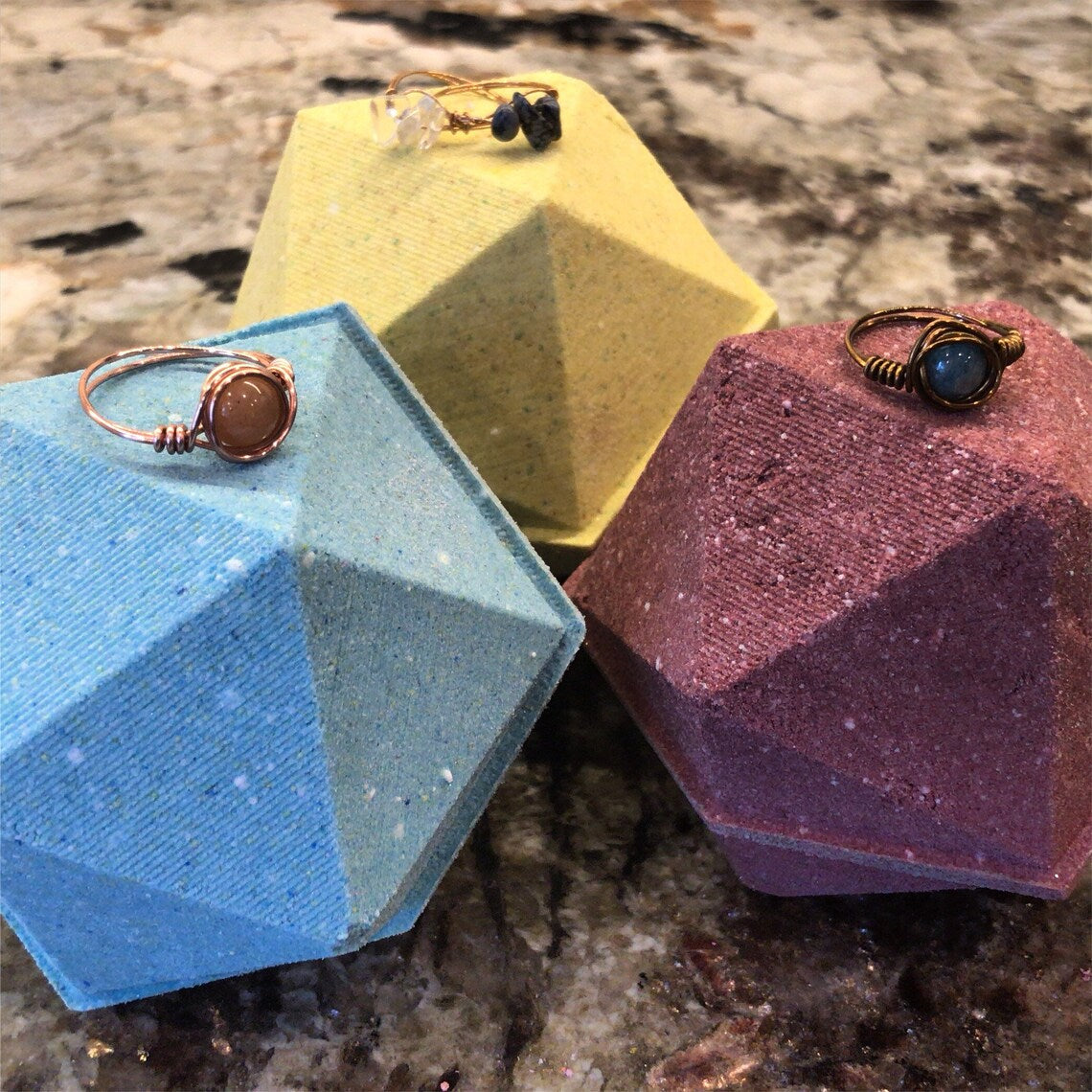 Homemade Bath Bomb With a Ring Inside – Jane & Robin Candles